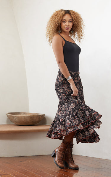 Macarena Skirt, Short, Gemila Black – Passementrie